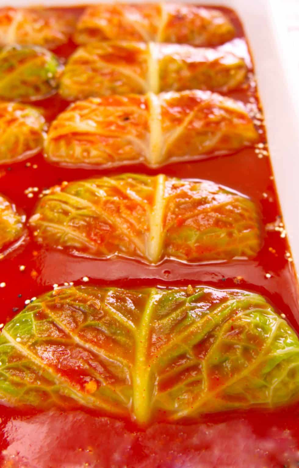 Stuffed Cabbage Rolls with Tomato Juice | Grandma's Way - Butter N Thyme
